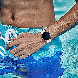 Lerobo 3 Pack Compatible for Samsung Galaxy Watch Active 2 Bands 40mm 44mm, Galaxy Watch 3 Band 41mm, Galaxy Watch 42mm Band/Active Band, 20mm Soft Breathable Silicone Sport Band for Women Men Large