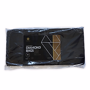 SEZONS - Diamond Bags - Vacuum Sealing bags 5mil - 50 bags (11x24, Black/Black)