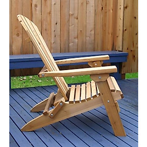 Kilmer Creek Folding Natural Cedar Adirondack Chair, Amish Crafted
