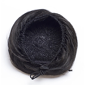 Onedor Synthetic Fiber Hair Extension Chignon Donut Bun Wig Hairpiece (4# - Dark Brown)