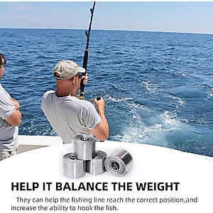 Lead Sheet,10 Rolls Fishing Soft Lead Sheet Strip Sinkers Weights Tackle Accessories Supplies New,Balance The Fishing Accessories Group 100% Lead Material (1mm)