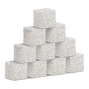 Meric Grinding Stone for Small Pets, Lava Rocks, Trims Rodent Teeth, Smooths Claws, Adds Calcium to Diet, Chew Toys for Rabbits, Chinchillas, Rats, Mice, Hamsters & Guinea Pigs, 10pcs