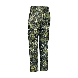 HIDEN Super Stalk Camo Hunting Pants for Men, Water Repellant, Ultra Silent, Turkey Hunt, Forest Camo, 38W x 32L
