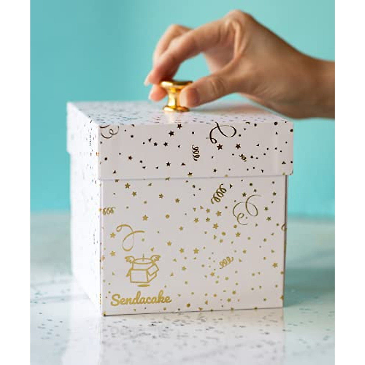Send a Cake Explosion Box Gift with Flying Butterfly Surprise- Birthday, Holiday, Special Occasion – Birthday Treat for Women, Men, Adults, Kids