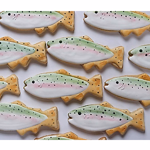 Mountain Wildlife Cookie Cutters 3-Pc. Set Made in USA by Ann Clark, Bear, Moose, Fish