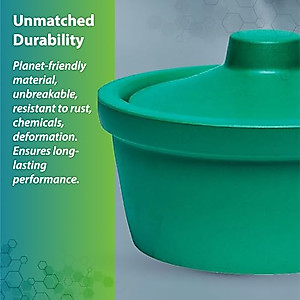 Genesee Scientific - Medium Ice Cube Container for Freezer - Stackable, Lightweight, and Leak-Proof Ice Cube Storage with Lid - Insulated with EVA Material - 2.5 Liters - Green