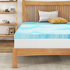 3 Inch Gel Memory Foam Mattress Topper Twin Size, CertiPUR-US Certified