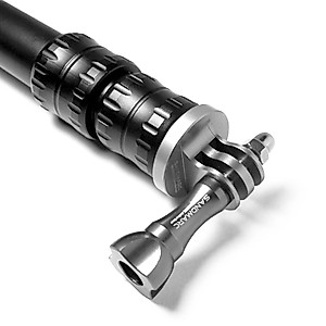 SANDMARC Pole - Metal Edition: 15-50" Waterproof Extension Stick (Pole) for GoPro Hero 11, 10, 9, 8, 7, 6, 5, Session, 4, 3+, 3, 2, & HD- with Remote Clip