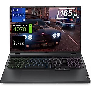 Lenovo Legion Pro 5i Gaming Laptop, GeForce RTX 4070, Intel Core i9-13900HX, 16" WQXGA(2560*1600) IPS 165Hz, 64GB DDR5 RAM, WD_Black 2TB SSD, Webcam, 4-Zone RGB Backlit KB, Wi-Fi 6E, Windows 11 Home