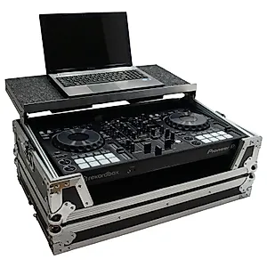 Harmony Audio HCDDJ800WLT1U Flight Glide Laptop Stand DJ 1U Rack Case Compatible with Pioneer DDJ-800