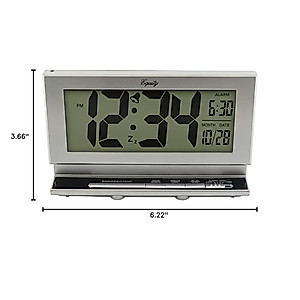 Equity’s 2” Digital LCD Alarm Clock with Night Vision Model# 30041 Silver