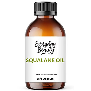 Squalane Oil - 100% Pure & Natural Plant Derived Facial Oil 2 Fl Oz - Cold Pressed and Unrefined Premium Grade Multipurpose Moisturizing Oil For Skin and Hair
