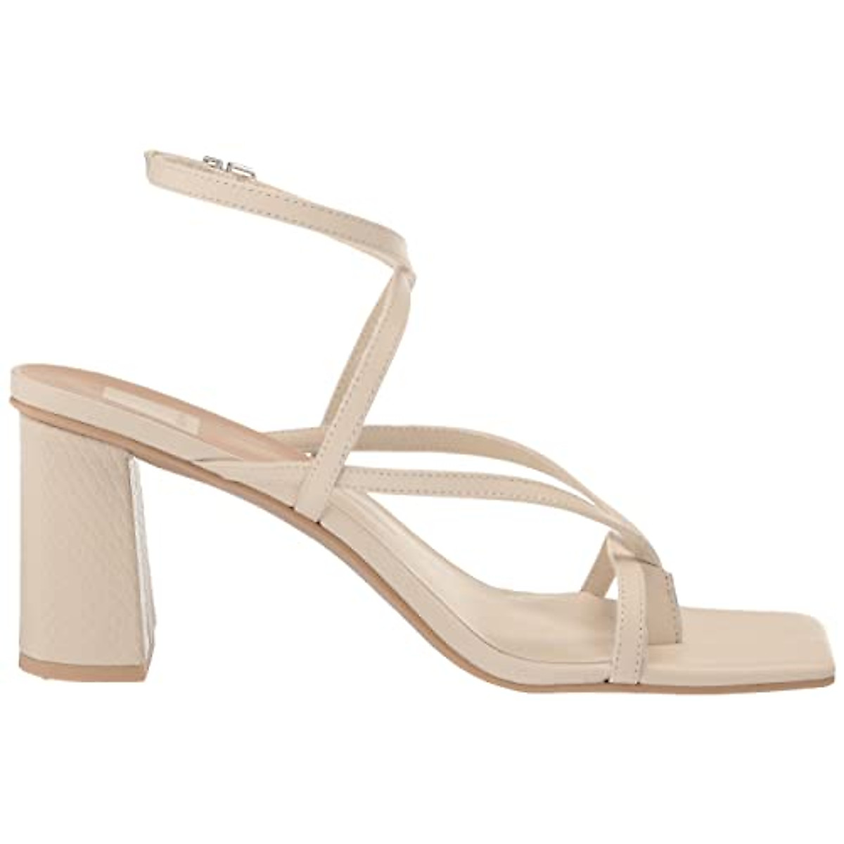 Dolce Vita Women's PAROO Heeled Sandal, Ivory Leather, 8