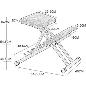 SHIJIANX Kneeling Chair Home Office Chairs Adjustable Orthopedic Chair Anti-humped Student Chair Children's Posture Correction Chair Adult Computer Chair Home Strong Load-Bearing