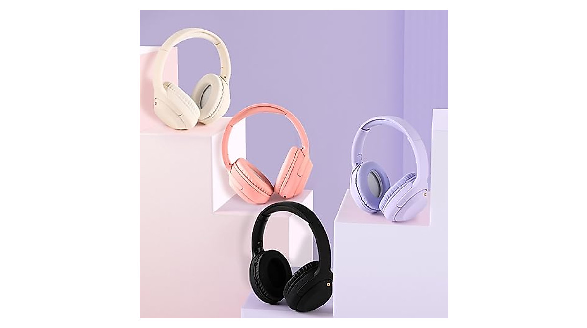 Wireless Bluetooth Headset with Noise Cancelling & RGB Lighting