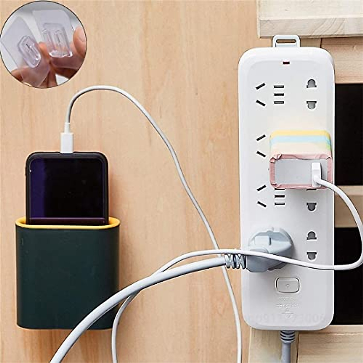 5pcs Double-Sided Adhesive Wall Hook on Hangers Stickers Hooks Wall Mount Self Adhesive Hook in The Bathroom for