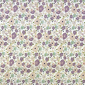 levylisa 8 Pieces 18" x 22"  (46cm x 56cm) Cotton 100% Floral Printed Sewing Supplies Fabric for Quilting Patchwork, DIY Craft, Scrapbooking Cloth