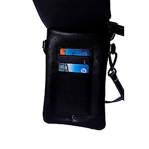 MAPOLO Feather Black And White Women Small Crossbody Bag Cell Phone Purse Wallet for Women Girls