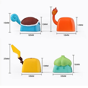 Little Fire Dragon Frog Seed Design Resin Keycaps for Cherry Mx Switch Mechanical Gaming Keyboard Use SA R1 (Potturtle)