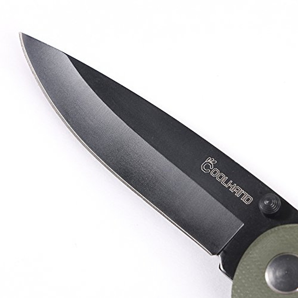 COOL HAND 6001GB-BS 3'' 440SS Steel Blade G10 Handle Liner Lock Pocket Knife, Black