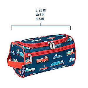 Wildkin Toiletry Bag for Boys, Girls, and Adults, Toiletry Bags Measures 9.5 x 5 x 5 Inches, Multifunctional, Spacious and Ideal Sized for Weekend or Overnight Travel Bag, BPA-free (Transportation)