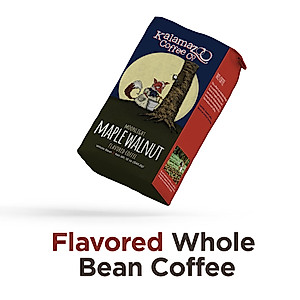 KALAMAZOO COFFEE COMPANY Whole Bean Flavored Coffee Variety Pack - Hazelnut, French Vanilla, & Maple Walnut | 12oz Bag (3 Pack)