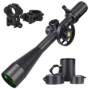 WestHunter Optics TD-S 10-40x50 SFIR Long Range 1/10 MIL Precision Riflescope | Picatinny Shooting Kit B