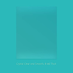 Binditek 100 Pack 8mil PVC Binding Presentation Covers,Clear Binding Front Covers,8-1/2 x 11 Inches Report Cover for Binding,Letter Size,Square Corners,Un-Punched