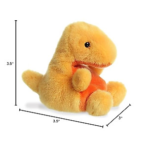 Aurora® Adorable Palm Pals™ Thunder Bronto™ Stuffed Animal - Pocket-Sized Play - Collectable Fun - Yellow 5 Inches