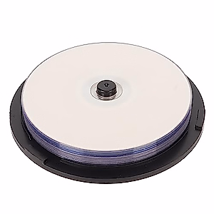 JERYS Blank DVD R, Sturdy PC Recordable 16X High Speed 4.7GB Capacity Widely Compatible Long Storage Life DVD R Blank Disc for Business (10PCS)