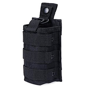 abcGoodefg Tactical Universal Radio Holster Pouch Holder, 1000D Nylon Military Molle Radio Case for Baofeng Motorola Midland CB Walkie Talkies (1 PACK)