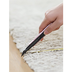 FantastiCAR 2-Pack Auto Lock Retractable Utility Knife, Snap Off Safety Cutter, with Aluminium Alloy Grip, 60 Degree and 30 Degree Blades, for Precision Trimming Jobs (Pink)