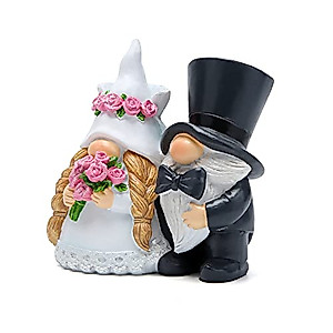Hodao Valentines Day Gnome Decorations Handmade Couple Scandinavian Gnomes Ornaments Wedding Celebration Gnomes Figurines Decor Sweet Anniversary Day Home Table Decorations Gifts