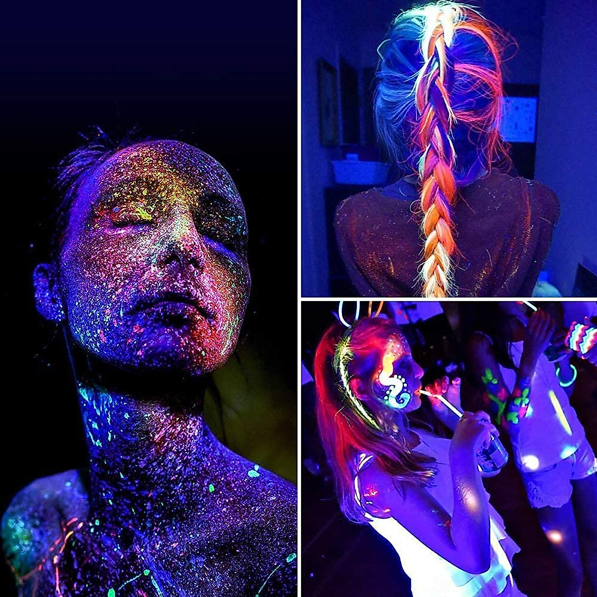 Onforu 32.8ft LED Black Light Strip Kit & Black Lights Bulb 2 Pack, 600 Units Lamp Beads, 12V Flexible Blacklight Fixtures, 10m LED Ribbon, A19 E26 Bulb, 385-400nm