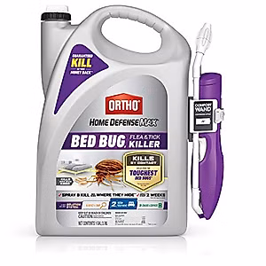 Ortho Home Defense Max Bed Bug, Flea and Tick Killer - With Ready-to-Use Comfort Wand, Kills Bed Bugs and Bed Bug Eggs, Bed Bug Spray , 1 gal.