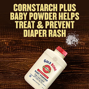Gold Bond Medicated Baby Powder 4 oz., Cornstarch Plus, Helps Prevent & Treat Diaper Rash