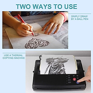 Tattoo Transfer Paper, AZELMADE 20PCS Premium Thermal Stencil Paper, 4 Layers DIY Tattoo Tracing Paper for Tattooing to Skin Tattoo Transfer Kit Tattoo Supplies, Size A4