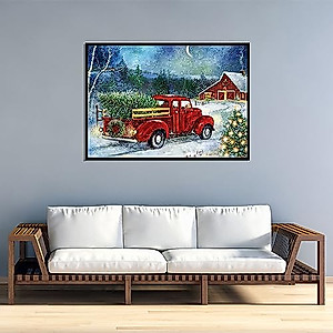 LWZAYS Cross Stitch Kits-Stamped Cross Stitch Kits for Beginners Adults 12x16inch Landscape Counted DIY Embroidery Needlepoint Kits Home Decor (YS16-)