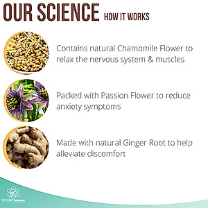 PET CARE Sciences Approx 100 x Calming Chews for Dogs or to Calm Puppy - Natural Dog Anxiety Relief - Anti Car Motion Sickness for Dog Calming Treats - Made in The USA