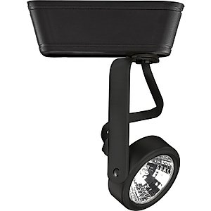WAC Lighting, HT-180 Low Voltage Track Head 50W in Black for J Track