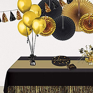 Beistle 50804-BK Metallic Wrapped Balloon Weights, 12 Per Package ,Black