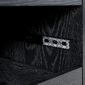 Naomi Home Carly 6-Drawer Office Storage File Cabinet on Wheels, Mobile Under Desk Filing Drawer Unit, Craft Storage Organization for Home, Office – Distressed Black