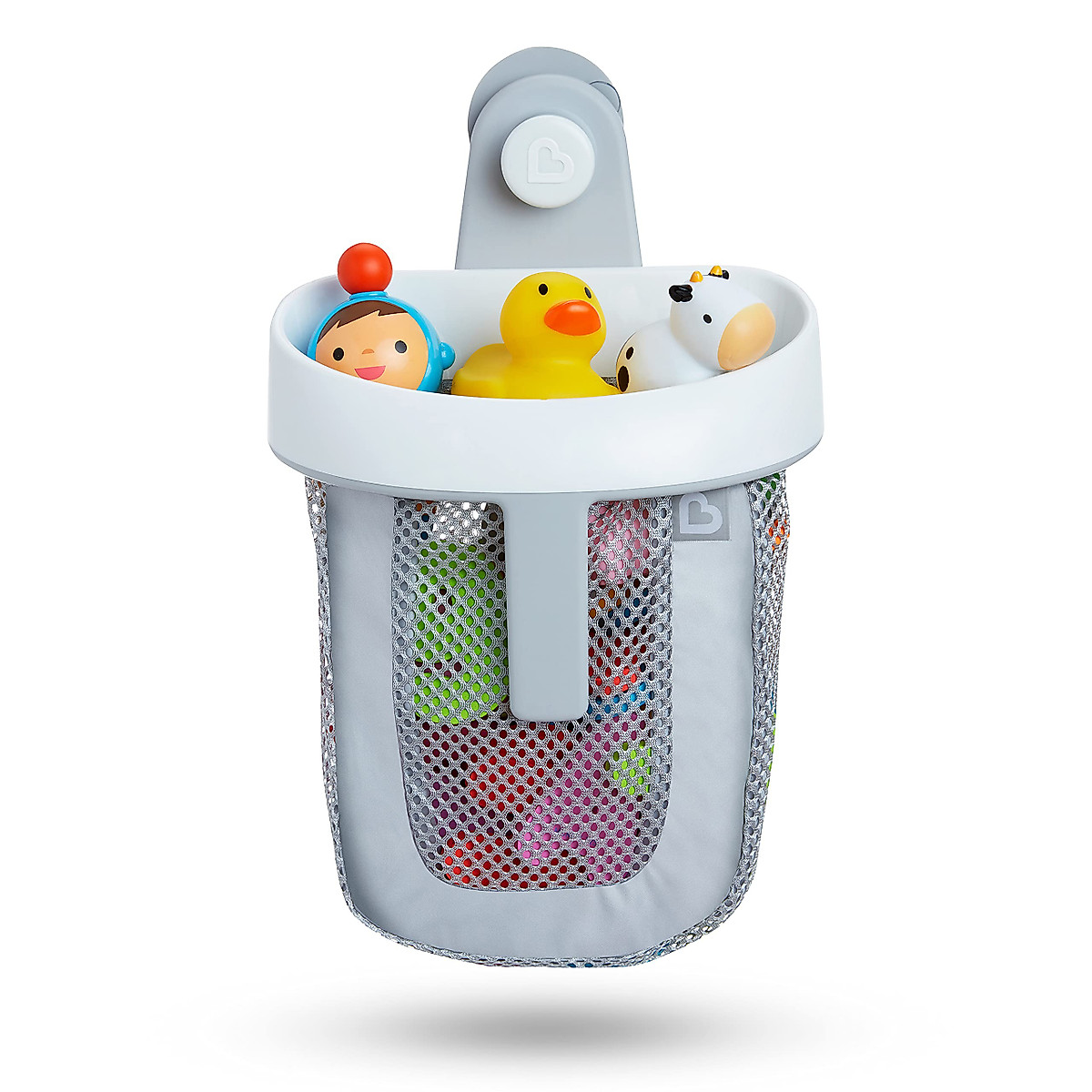 Munchkin® Super Scoop™ Hanging Bath Toy Storage with Quick Drying Mesh, Grey