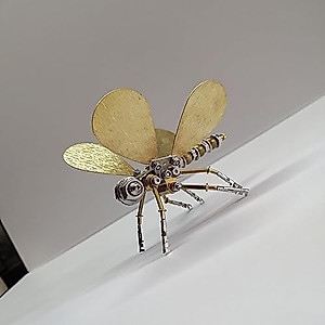 Helixsun Metal Puzzle Kit for Adults, Fruit Fly 3D Puzzle Model Building Kits Insect Themed Animal Mechanical Model DIY Desktop Crafts Creative Gifts - 100PCS+