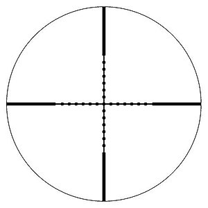 DB TAC INC 4X32 Compact Scope with Mil-Dot Reticle and 1" Picatinny Scope Rings