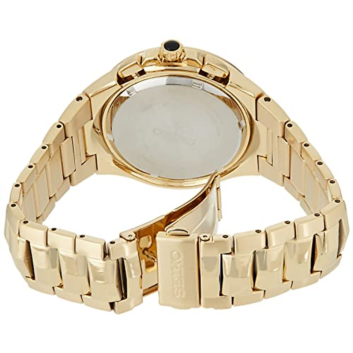 SEIKO SSC700 Watch for Men - Coutura Collection - Stainless Steel Case & Bracelet with Gold Finish, Light-Powered, 6-Month Power Reserve, Perpetual Calendar, and 100m Water Resistant