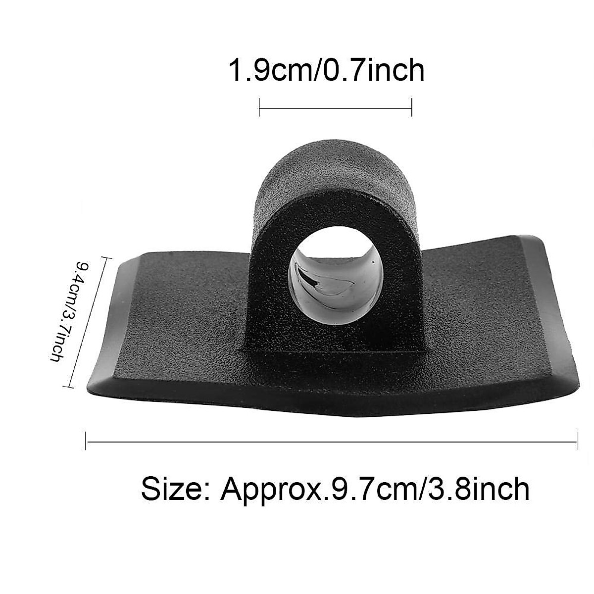 Inflatable Boat Motor Mount Kit,Motor Mount Clip 2 Pcs Black Plastic Engine Motor Clip Mount Motor Stand Holder Engine Motor Attach Bracket Accessories for Kayak Boat Fishing Canoe Inflatable Boat