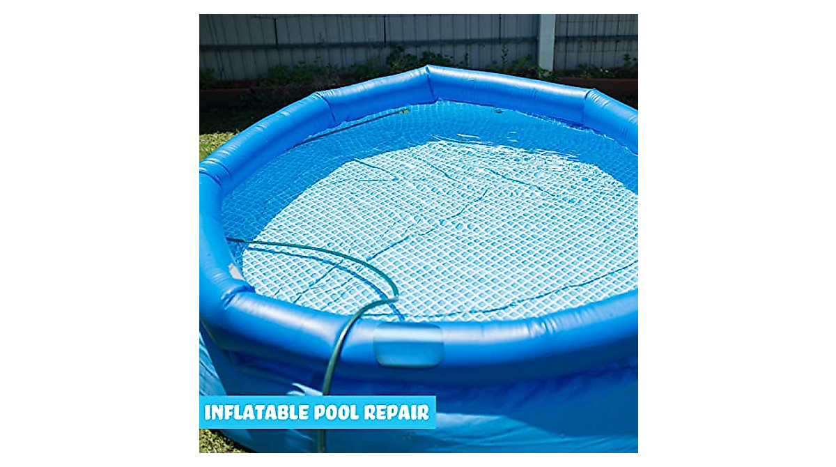 Nuanchu Blue Vinyl Pool Repair Patch - Waterproof & Self-Adhesive