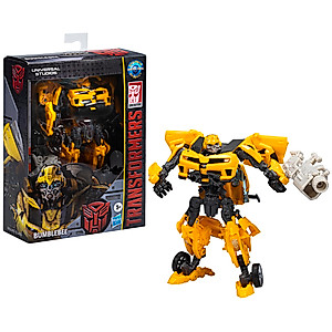 Transformers Toys Deluxe Class Universal Studios The Ride - 3D Bumblebee Action Figure - Ages 5 and Up, 4.5-inch