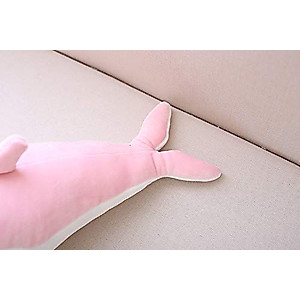 COSGOO Soft Dolphin Plush Hugging Pillow Cute Dolphin Stuffed Animal Plushies Dolphin Doll Toy Kids Stuffy Animie Dolphin Plush Toys for Birthday, Valentine, Christmas... (Pink)…